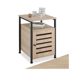 TecTake&reg; Beistellschrank, Industrial Style, 2 Ablagen, Staufach mit Magnett&uuml;r und Einlegeboden, 40,5 x 40,5 x 60,5 cm