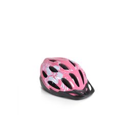 Byox Kinder Schutzhelm Y02, 17 L&ouml;cher, Gr&ouml;&szlig;e M, einstellbar 54-58 cm, LED-Licht pink