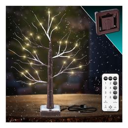 Kesser&reg; Lichterbaum Birkenbaum 60cm LED Mit Fernbedienung Timer 8 Modi Lichterzweige f&uuml;r Innen Warmwei&szlig; LEDs B&auml;umchen Birken Weihnachtsdeko f&uuml;r Weihnachten Zuhause Party Geburtstag Innendekoration