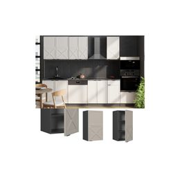 VICCO H&auml;ngeschrank Fame-Line Anthrazit Grau-Beige gerahmt 40 cm