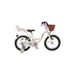 VOLARE Kinderfahrrad Blossom 16 Zoll wei&szlig;, ohne R&uuml;cktrittbremse