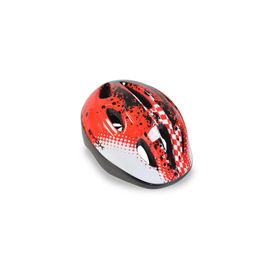 Byox Kinder Schutzhelm Y03 Gr&ouml;&szlig;e S 48-54 cm einstellbar LED-Beleuchtung 8 L&ouml;cher rot