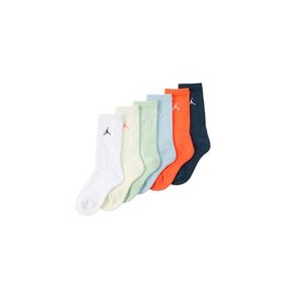 Jordan Socken 'EVERYDAY ESSENTIALS' M&auml;dchen Gr&ouml;&szlig;e 9/11Y navy / hellblau / pastellgr&uuml;n / neonorange / wei&szlig; / wollwei&szlig;