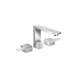 Hansgrohe 3-Loch-Waschtischarmatur 130 Axor Edge Ausladung 173mm, Diamantschliff, chrom (46051000)