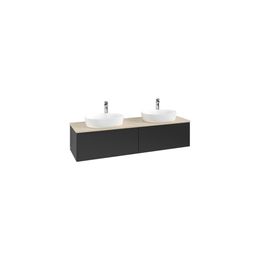 Villeroy & Boch V&B Waschtischunterschrank ohne Frontstruktur Antao 160x50cm, HL, WBP botti., bla m Lac ; Villeroy & Boch (K39053PD)