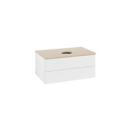 Villeroy & Boch V&B Waschtischunterschrank mit Frontstruktur -Beleuchtung Antao 80x36x50cm, WBP-farbe botti., wh. m Lac ; Villeroy & Boch (L19113MT)
