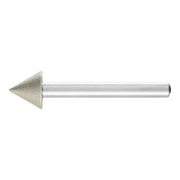 Pferd TOOLS Diamant-Schleifstift Spitzkegel &Oslash;15x60&deg; Schaft&Oslash;6 mm D64 (fein) zum Anfasen/Entgraten/Senken (36476144)