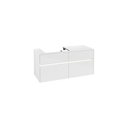 Villeroy & Boch V&B Waschtischunterschrank Collaro 120x54,8x50cm, WT l, LED 8,8 W, glo wh. ; Villeroy & Boch (C082B0DH)