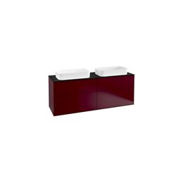 Villeroy & Boch V&B Waschtischunterschrank Wandbeleuchtung Finion 160x60,3cm, Abd.-Pl. bla m, Peony Matt ; Villeroy & Boch (G31200HB)