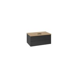 Villeroy & Boch V&B Waschtischunterschrank ohne Frontstruktur Antao 80x36x50cm, WBP-farbe hon. Oa, bla m Lac ; Villeroy & Boch (K19011PD)