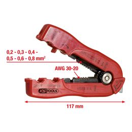KS Tools Multifunktions-Abisolierwerkzeug, 0,2-0,8mm (115.1251)