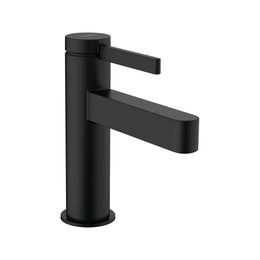 Hansgrohe Waschtisch-Einhebelmischer 100 Finoris m Push-Open-Ablaufgarnitur, schwarz matt (76010670)
