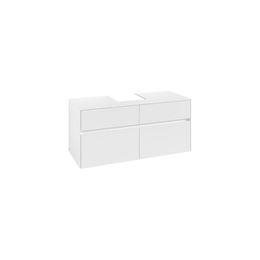 Villeroy & Boch V&B Waschtischunterschrank Collaro 120x54,8x50cm, WT mittig, white matt ; Villeroy & Boch (C09700MS)