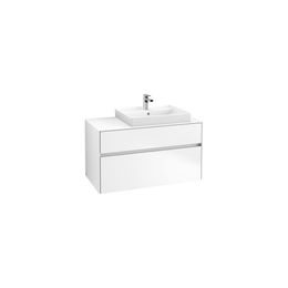 Villeroy & Boch V&B Waschtischunterschrank Collaro 100x54,8x50cm, WT rechts, white matt ; Villeroy & Boch (C01800MS)