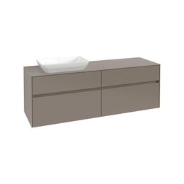 Villeroy & Boch V&B Waschtischunterschrank Collaro 160x54,8x50cm, Waschtisch links, gaphite ; Villeroy & Boch (C12100VR)