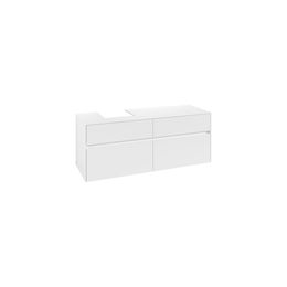 Villeroy & Boch V&B Waschtischunterschrank Collaro 140x54,8x50cm, WT links, white matt ; Villeroy & Boch (C10100MS)