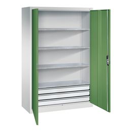 C+P Werkzeugschrank mit Schubladen Acurado, 1950x1200x500mm, 7035/6011 ; C + P M&ouml;belsysteme (8931-503|S10636)