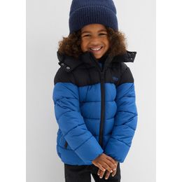 bonprix warm gef&uuml;tterte Winter-Steppjacke wasserabweisend, blau