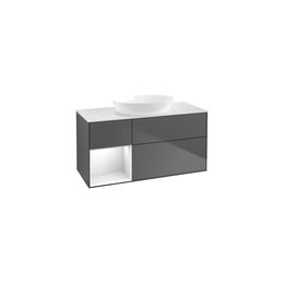 Villeroy & Boch V&B Waschtischunterschrank Wandbeleuchtung Finion 120cm, Pl w m, Rg g wh. Lac, Anthrac. m ; Villeroy & Boch (GA61GFGK)