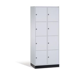 C+P Schlie&szlig;fachschrank Intro XL, 8 F&auml;cher, H1950xB820xT600mm Front Lichtgrau Korpus Lichtgrau ; C + P M&ouml;belsysteme (8470-203|S10007)