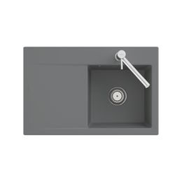 Villeroy & Boch V&B Sp&uuml;le Subway Style 45 Flat li, m Abl.garn, Exzenter, pure black ; Villeroy & Boch (33482FR7)
