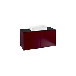 Villeroy & Boch V&B Waschtischunterschrank Wandbeleuchtung Finion 120x60,3cm, Abd.-Pl. bla m, Peony Matt ; Villeroy & Boch (G26200HB)
