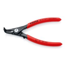Knipex 49 41 A11 Pr&auml;zisions-Sicherungsringzange f&uuml;r Au&szlig;enringe auf Wellen mit rutschhemmendem Kunststoff &uuml;berzogen grau atramentiert 130 mm)