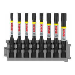 Bosch Professional Impact Control Schrauberbit-Set 8-teilig T15-T40 50 mm - Robuste Bits f&uuml;r Schlagschrauber mit Torx-Kopf, 2608522329)