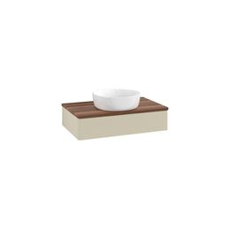 Villeroy & Boch V&B Waschtischunterschrank mit Frontstruktur -Beleuchtung Antao 80x19x50cm, WBP w. wal, si Gr m Lac ; Villeroy & Boch (L08112HJ)