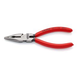 Knipex 08 21 145 Spitz-Kombizange mit Kunststoff &uuml;berzogen schwarz atramentiert 145 mm)