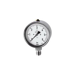Riegler Mano, CrNi-Stahl, Sicherh., G 1/2 radial unten, 0-250,0 bar, &Atilde;&tilde;100 (5084)