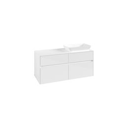 Villeroy & Boch V&B Waschtischunterschrank Collaro 120x54,8x50cm, WT rechts, glossy white ; Villeroy & Boch (C11400DH)