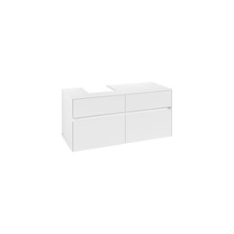 Villeroy & Boch V&B Waschtischunterschrank Collaro 120x54,8x50cm, WT links, white matt ; Villeroy & Boch (C09800MS)