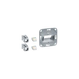 TEHALIT Anschluss Modul 2x RJ45 Cat.6a GMKSRJ45C6A2)