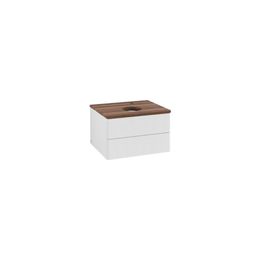 Villeroy & Boch V&B Waschtischunterschrank mit Frontstruktur Antao 60x36x50cm, HL, WBP w. wal, glo wh. Lac ; Villeroy & Boch (K18152GF)