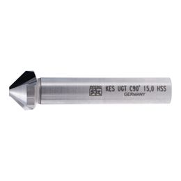 Pferd TOOLS HSS Kegel-und Entgratsenker UGT 90&deg; &Oslash; 15 mm Schaft-&Oslash; 10 mm DIN 335 C mit Ungleichteilung (25202172)