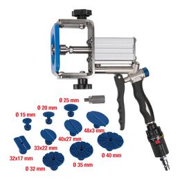 KS Tools Profi-Druckluft-Ausbeul-Auszieher-Satz aus Stahl und Kunststoff 12-teilig, 1402520 (140.2520)