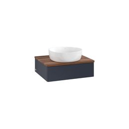 Villeroy & Boch V&B Waschtischunterschrank ohne Frontstruktur -Beleuchtung Antao 60x19x50cm, WBP w. wal, md bl. m Lac ; Villeroy & Boch (L07012HG)