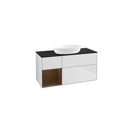 Villeroy & Boch V&B Waschtischunterschrank Wandbeleuchtung Finion 120cm, Pl bla m, Reg wal ven, wh. m Lac ; Villeroy & Boch (GA62GNMT)