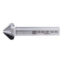 Pferd TOOLS HSS Kegel-und Entgratsenker UGT 90&deg; &Oslash; 19 mm Schaft-&Oslash; 10 mm DIN 335 C mit Ungleichteilung (25202174)