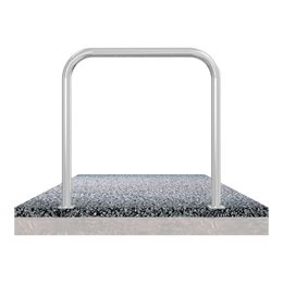 Schake Abweiseb&uuml;gel aus Stahlrohr &Oslash; 60 x 2,5 mm Breite: 1500 mm, H&ouml;he: 1000 mm ohne Querholm, zum Aufd&uuml;beln (465_53)
