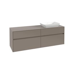 Villeroy & Boch V&B Waschtischunterschrank Collaro 160x54,8x50cm, Waschtisch rechts, taupe ; Villeroy & Boch (C12200VM)