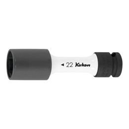 Ko-Ken IMPACT-Steckschl&uuml;sseleinsatz 6-kant, 1/2 Zoll d&uuml;nnwandig, mit Kunststoffh&uuml;lse, Schl&uuml;sselweite: 22 mm (14145PM-110 22MM)