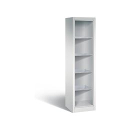 C+P Stahlregal mit R&uuml;ckwand Acurado, H1950xB502xT500mm, Korpus Lichtgrau ; C + P M&ouml;belsysteme (8901-02|S10000)