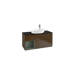 Villeroy & Boch V&B Waschtischunterschrank Finion 120cm, Pl bla m, Reg Oli. m Lac, wal ven ; Villeroy & Boch (F942GMGN)