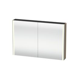 Duravit Universal-Spiegelschrank XSquare 120x80x15,5cm, Leinen, 2 T&uuml;r, LED (XS7114075750000)