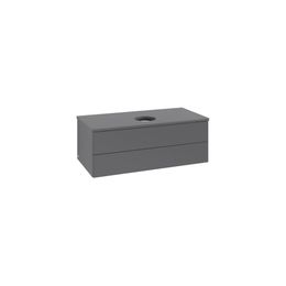 Villeroy & Boch V&B Waschtischunterschrank ohne Frontstruktur -Beleuchtung Antao 100x36x50cm, WBP Lac, Anthrac. m Lac ; Villeroy & Boch (L20010GK)