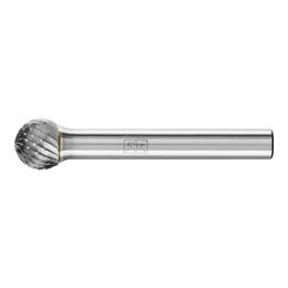 Pferd TOOLS Hartmetall Fr&auml;sstift Kugel KUD &Oslash; 10x09 mm Schaft-&Oslash; 6 mm Z4 universal mittel fein (21112746)