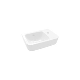 Villeroy & Boch V&B Handwaschbecken O.NOVO Compact 36x25cm, eck, B L, m HL, o &Uuml;, w A-bac C+ ; Villeroy & Boch (434337T2)