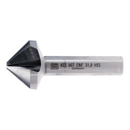 Pferd TOOLS HSS Kegel-und Entgratsenker UGT 90&deg; &Oslash; 31 mm Schaft-&Oslash; 12 mm DIN 335 C mit Ungleichteilung (25202178)